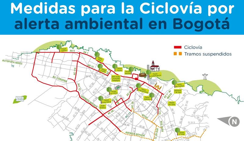 Cambios en la Ciclovía por alerta ambiental | Secretaría de Cultura ...